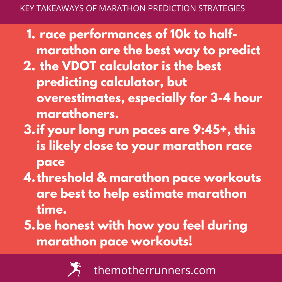 How to Predict Your Marathon Time - The Mother Runners