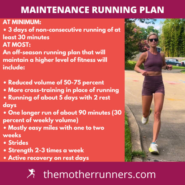 Maintenance Running Plan for the Off-Season - The Mother Runners
