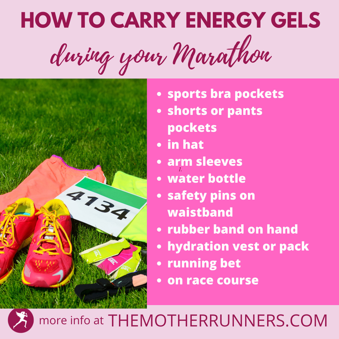 How to Carry Energy Gels During a Marathon - The Mother Runners